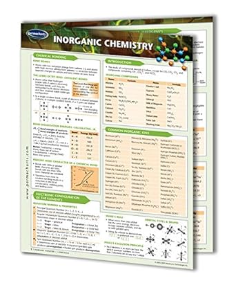 Inorganic Chemistry Chart - 4-page Laminated Chemistry Guide - Science ...