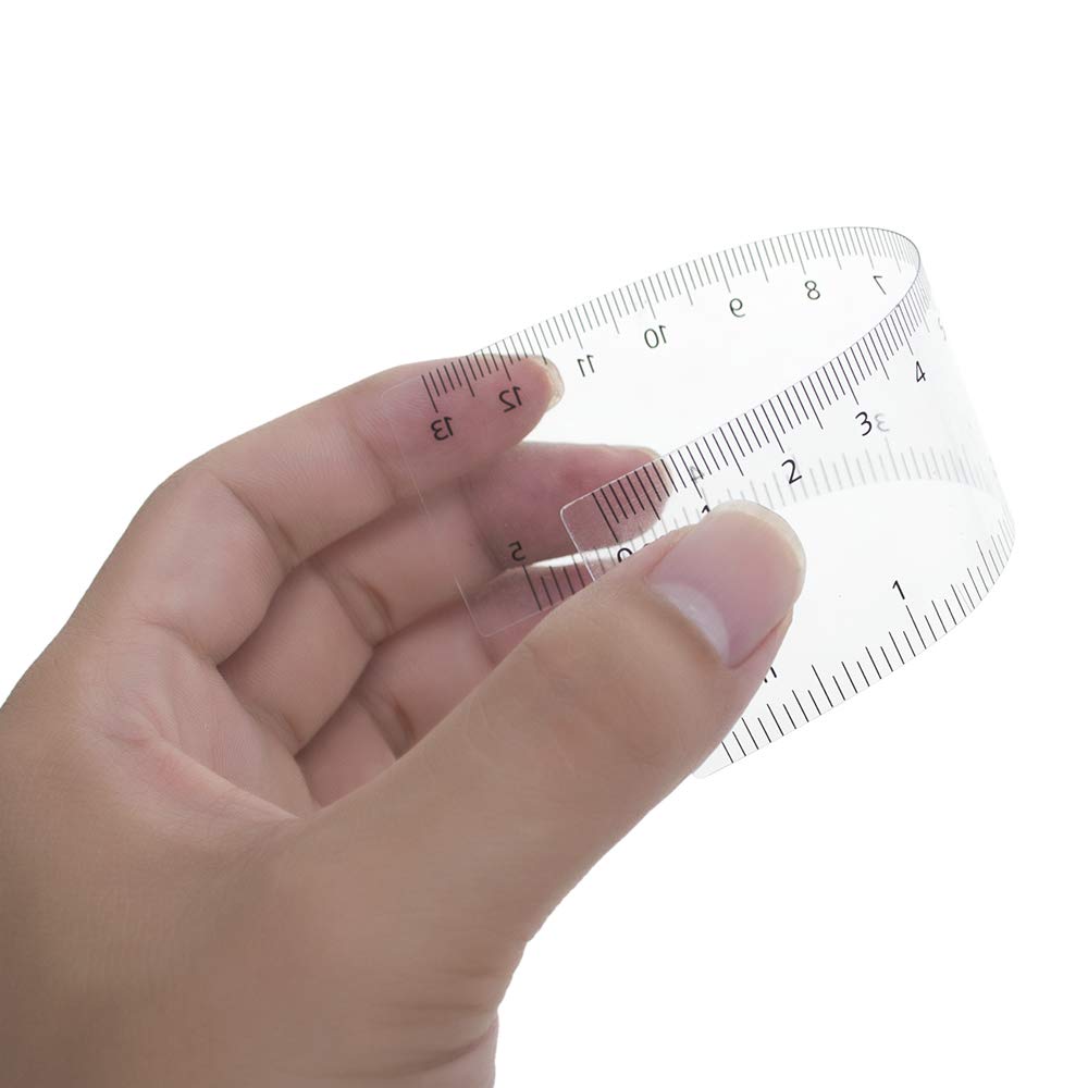 (Pack of 10) Aspire Plastic Ruler Bookmarks, Measuring Tool, Flexible ...