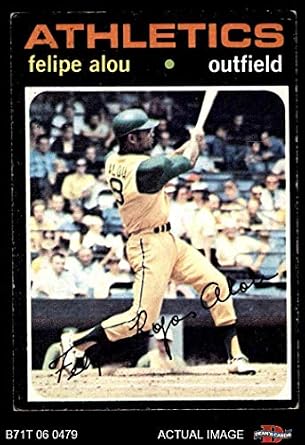 Amazon.com: 1971 Topps # 495 Felipe Alou Oakland Athletics (Baseball ...