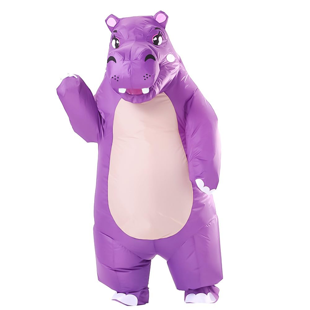 Rysotowy Inflatable Hippo Costume for Adult Funny Blow up Halloween ...