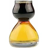 Amazon.com | QUAFFER Double Bubble Layered PLASTIC Shot Glass – Clear ...