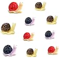 Amazon.com: MAOMIA 30 Pcs Mini Resin Snail Figurines, Fairy Garden ...