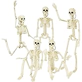 Amazon.com: JOYIN 12 PCS 16" Halloween Posable Skeletons Hanging ...