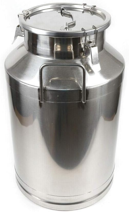 Amazon.com: 60 Liter 15.85 Gallon Stainless Steel Milk Can Wine Milk ...