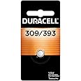 Amazon.com: Duracell 309/393 Silver Oxide Button Battery, 1 Count Pack ...