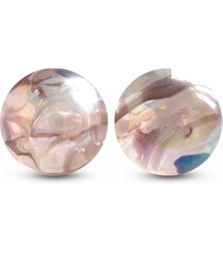 Borosilicate Glass Marble 2 Large 35mm Milky Way Marbles - Oil Slick ...