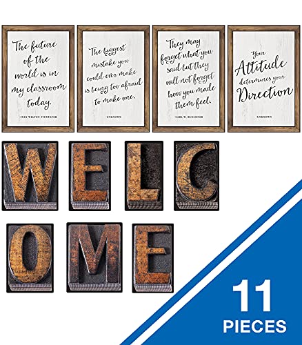 Schoolgirl Style Rustic Welcome Bulletin Board Set—Farmhouse Welcome ...