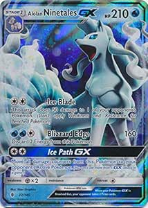 Amazon.com: Pokemon Alolan Ninetales-GX - 22/145 - Ultra Rare - Sun & Moon: Guardians Rising ...