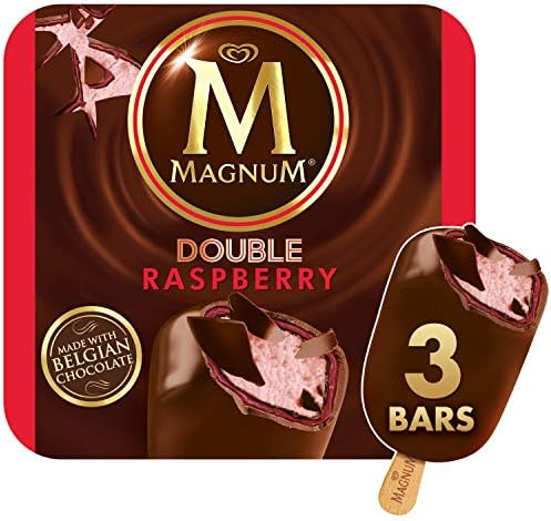 Magnum Ice Cream Bars, Double Raspberry, 3 Count (Frozen) | Pricepulse