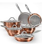 Amazon.com: COOKSMARK Nonstick Ceramic Cookware Set, Induction ...