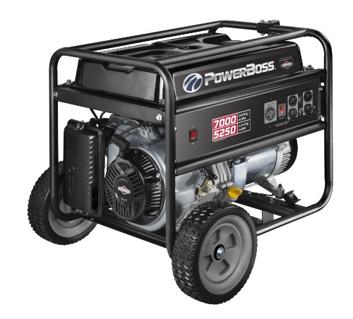 PowerBoss 30630 5250-watt Gas Powered Portable Generator with Briggs ...