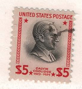 Amazon.com: United States (U.S.) Scott #834 - Five Dollar, Calvin ...