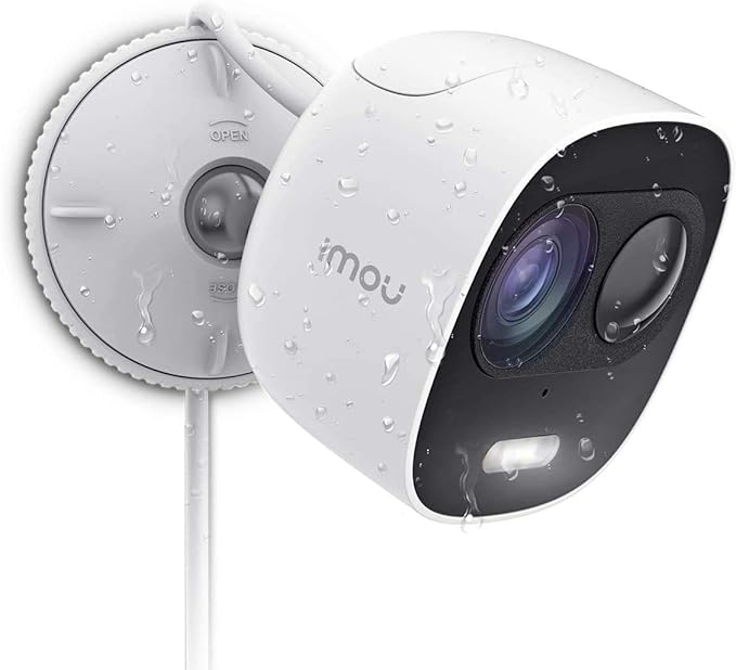 Imou LOOC Camara WiFi para Exteriores con Sirena y estrobo, Blanco ...