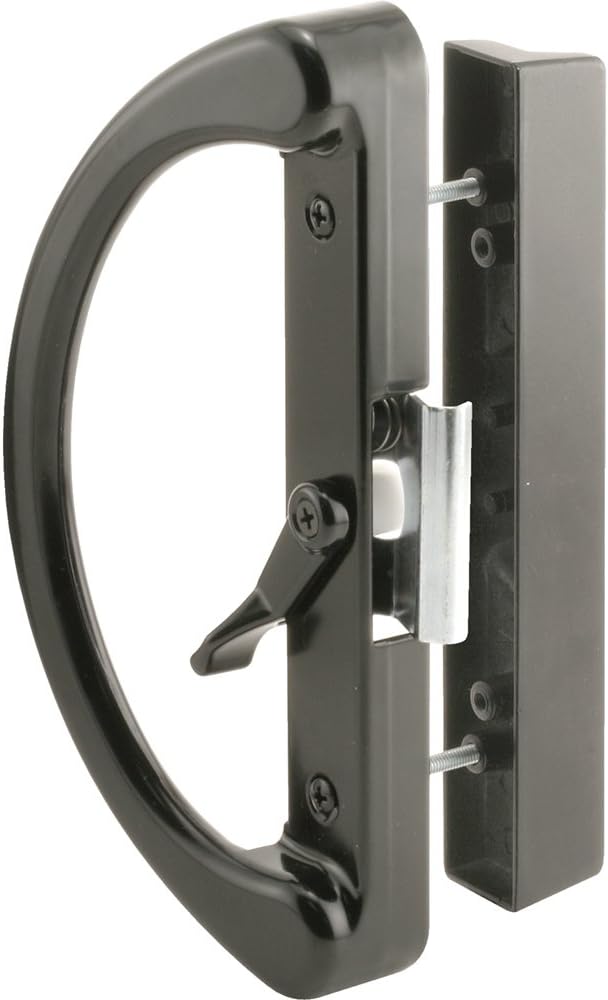 Prime-Line Products C 1222 Clam Latch Sliding Door Handle, Black, Tools ...