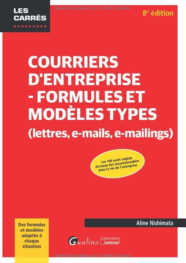 Courriers d'entreprise - Formules et modèles types (lettres, e-mails, e ...