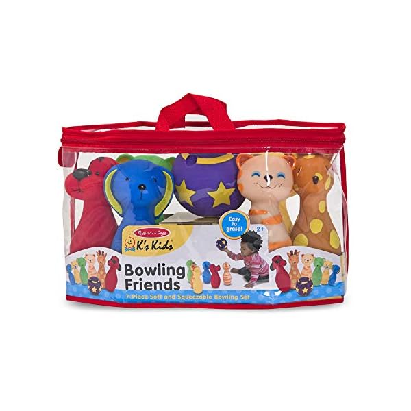 Melissa & Doug K's Kids Bowling Friends Play Set and Game With 6 Pins ...