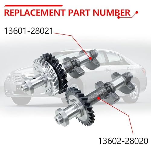 Shaft Set GELUOXI 2pcs Balance Shaft For Toyota RAV4 Camry 2.4L 2AZ-FE ...