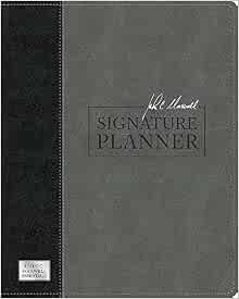 John C. Maxwell Signature Planner (Gray/Black LeatherLuxe®): Maxwell ...