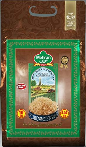 Mehran Long Grain Super Sella Basmati Rice 5 Kg, White price in UAE ...