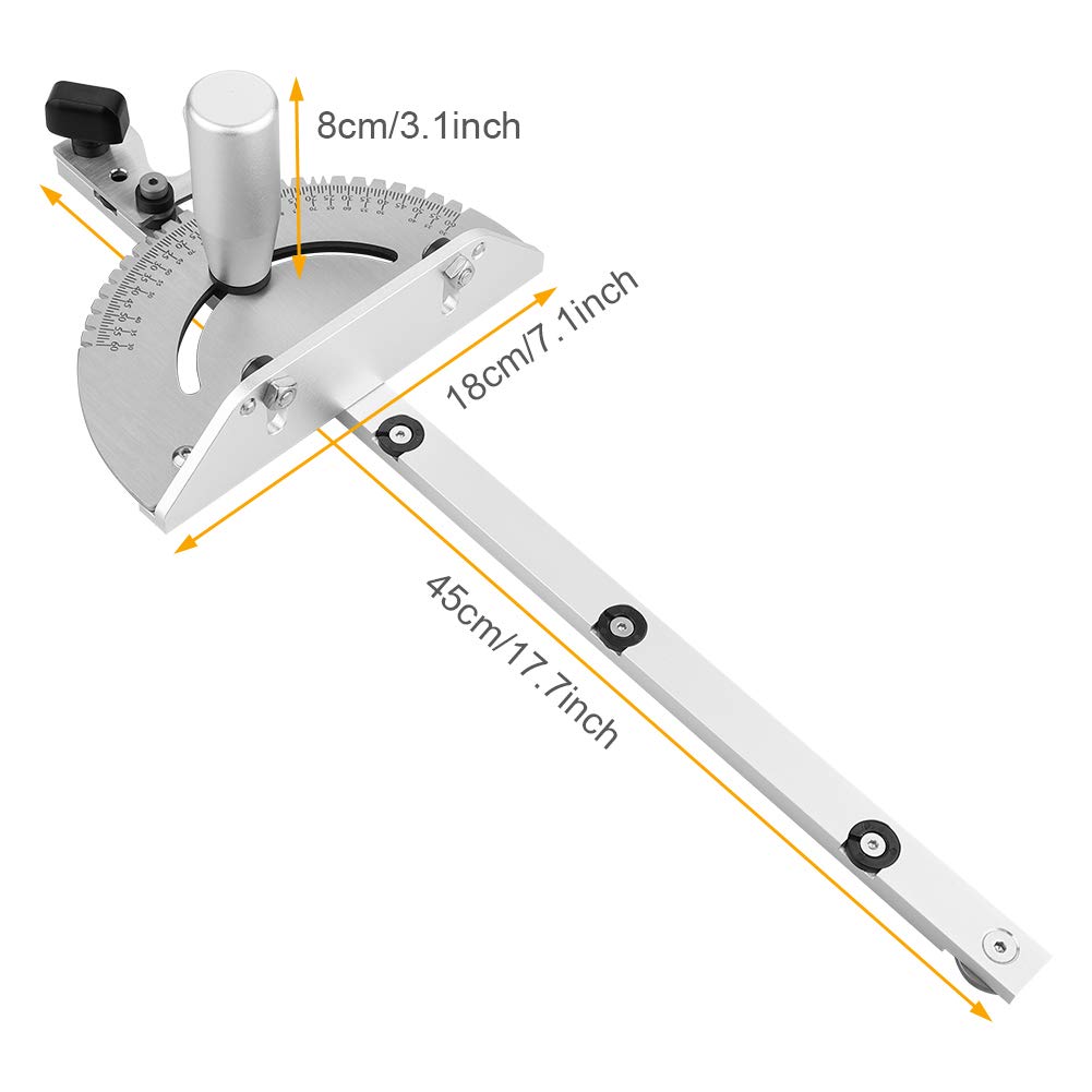 Pannow Center Gauge Ruler, Stainless Steel Angle Finder, Engineers ...