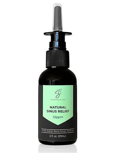 Sinus Relief Spray w/Colloidal Silver - Natural Allergy Symptom Relief ...