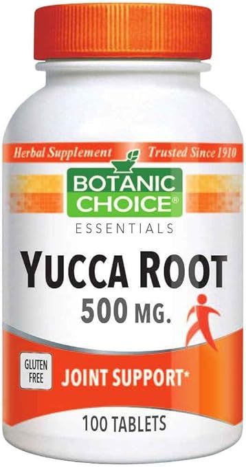 Amazon.com: Botanic Choice Yucca Root Tablets 500 mg,100 Tablets ...