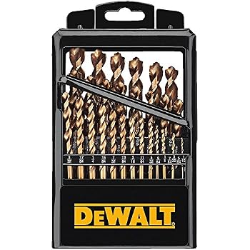 DEWALT DW1263 Cobalt Pilot Point Twist Drill Bit Set, 14-Piece: Amazon ...