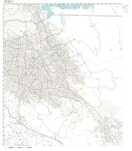 Amazon.com: ZIP Code Wall Map of San Jose, CA ZIP Code Map Laminated ...