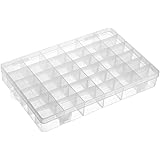 uxcell Component Storage Box - PS Fixed 30 Grids Electronic Component Containers Tool Boxes ...
