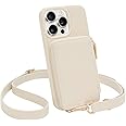 Amazon.com: ZVE for iPhone 14 Pro Crossbody Wallet Case, Zipper Card Phone Case with Wrist Strap ...