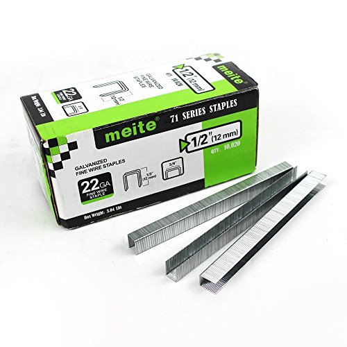 meite MT7116 Upholstery Stapler - 22 Gauge 71 Series 3/8-Inch Crown 1/4 ...