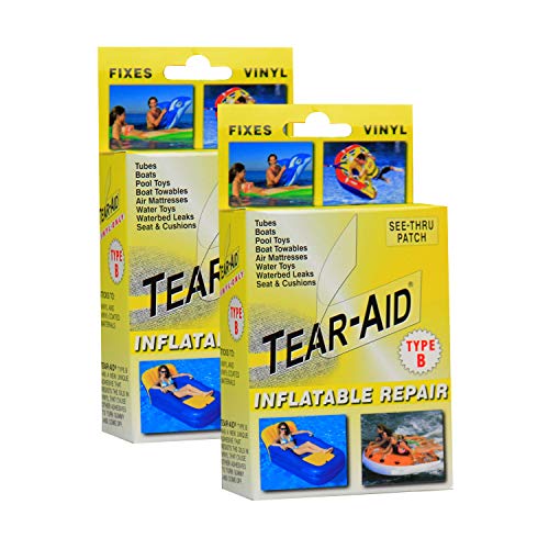 TEAR-AID Inflatable Repair Kit, Type B Clear Patch Kit for Vinyl and ...