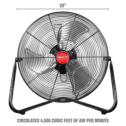 OEMTOOLS OEM24870 20 Inch High Velocity Floor Fan, Fans for Home 20 ...