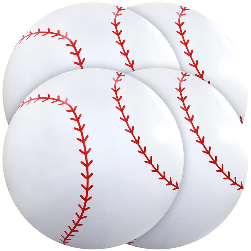 Meooeck 27 Inch Inflatable Balls Large Inflatable Baseball Giant Beach ...