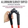 Surveying Bipod Tripod Thumb Release Aluminum Telescopic Stand for ...