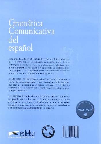Gramática comunicativa del español. Tomo 2 - EducaSpain