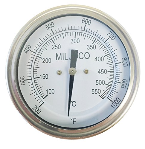 Price tracking for: Miljoco B3099A59-6 Bimetal Thermometer, Glass Lens ...
