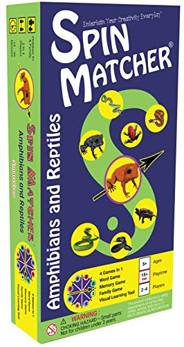 Buy Spin Matcher - Amphibians and Reptiles 4-in-1 Word & Memory ...