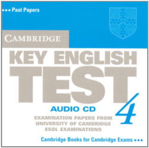 Cambridge Key English Test 4 Audio CD (KET Practice Tests) : Cambridge ...