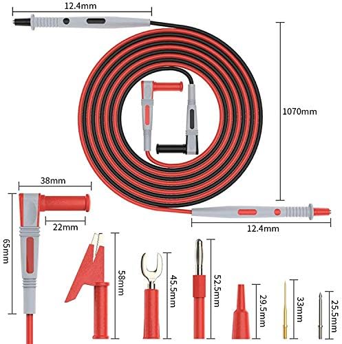 SYUN P1503B Multimeter Test Leads Kit, Digital Multimeter Leads with ...