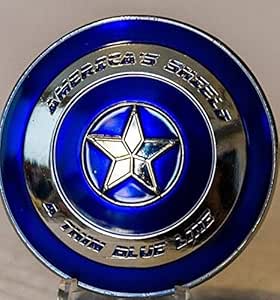 Amazon.com: Thin Blue Line Shield Police Challenge Coin: Toys & Games