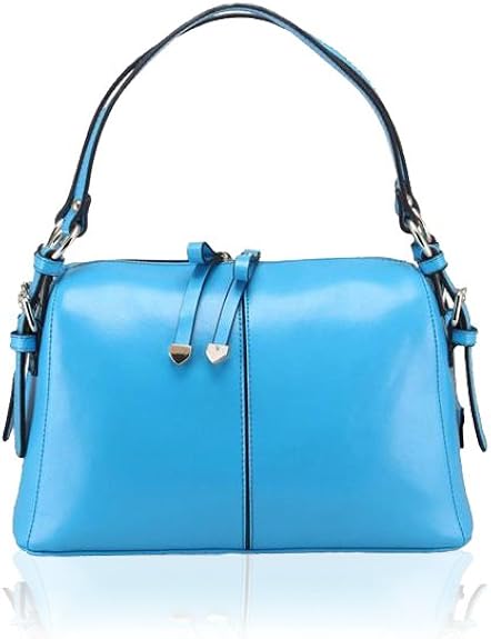 Sky Blue Genuine Leather Handbag: Handbags: Amazon.com