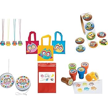 Amazon.com: 3 Inflate Owls - Colorful Owl Inflatable Decorations and ...