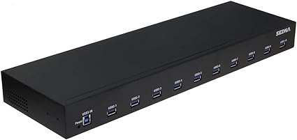 10 Port USB 3.1 Gen I Hub (5Gbps) - 19 Inch 1U Rack Mount: Amazon.com ...