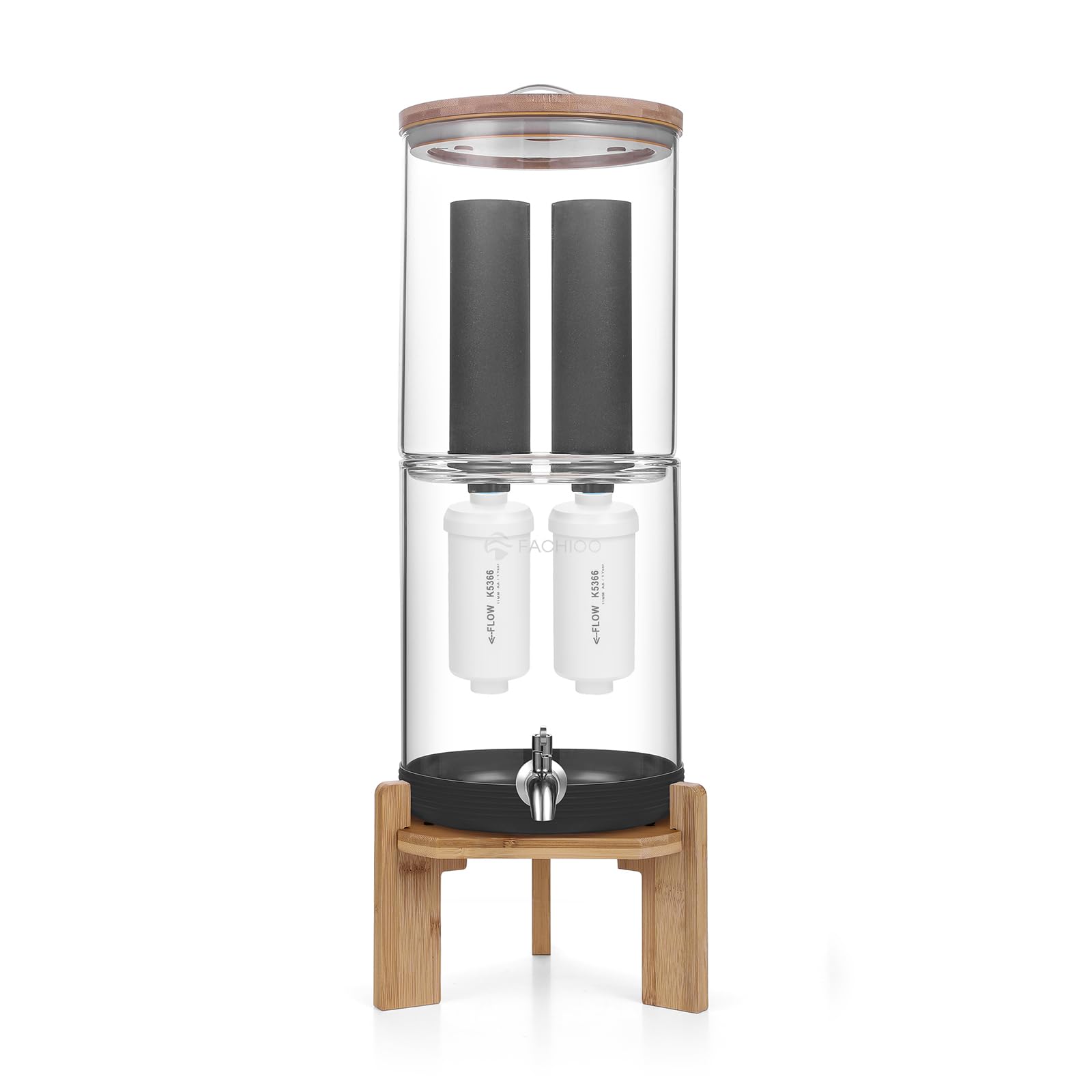 Gravity Water Filter Fluoride Removal System Countertop Water Purifier ...