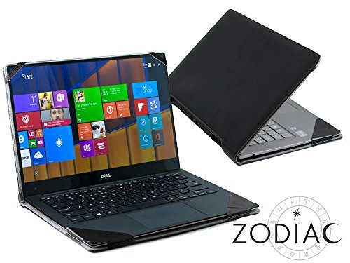 Buy Navitech Black Real Leather Folio Case Cover Sleeve For The Dell ...