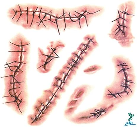 Yeeech 3d Body Face Scar Realistic Temporary Tattoos Sticker Paper ...