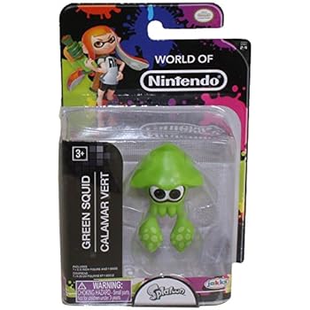 Amazon.com: Nintendo World of Inkling Girl with Blaster Action Figure ...