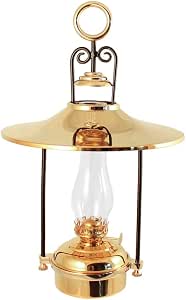 Amazon.com: Vermont Lanterns Hanging Oil Lamp - Brass Dorset 14" w ...