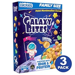 Amazon.com: Galaxy Bites, Halal Marshmallow Cereal 16.9 Oz Box (Pack of 3)